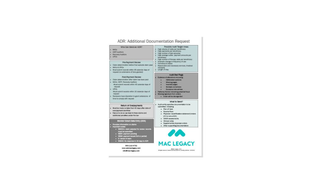 MAC Legacy » ADR: Additional Documentation/Development Request Home Care Cheat Sheet