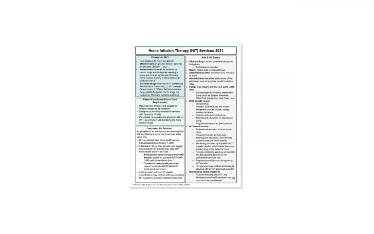 MAC Legacy » Home Infusion Therapy (HIT) Cheat Sheet